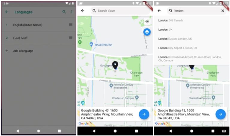Map location picker component for flutter Based on google_maps_flutter